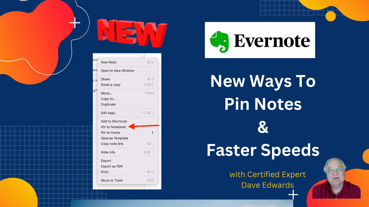 New in Evernote: Pinning Notes & Faster Speeds – Dave Edwards Media